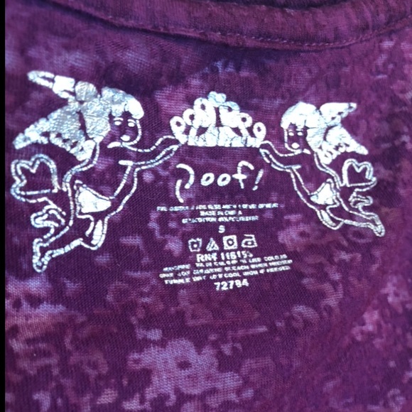 Poof! | Tops | Poof Purple Sheer Long Sleeve Top | Poshmark